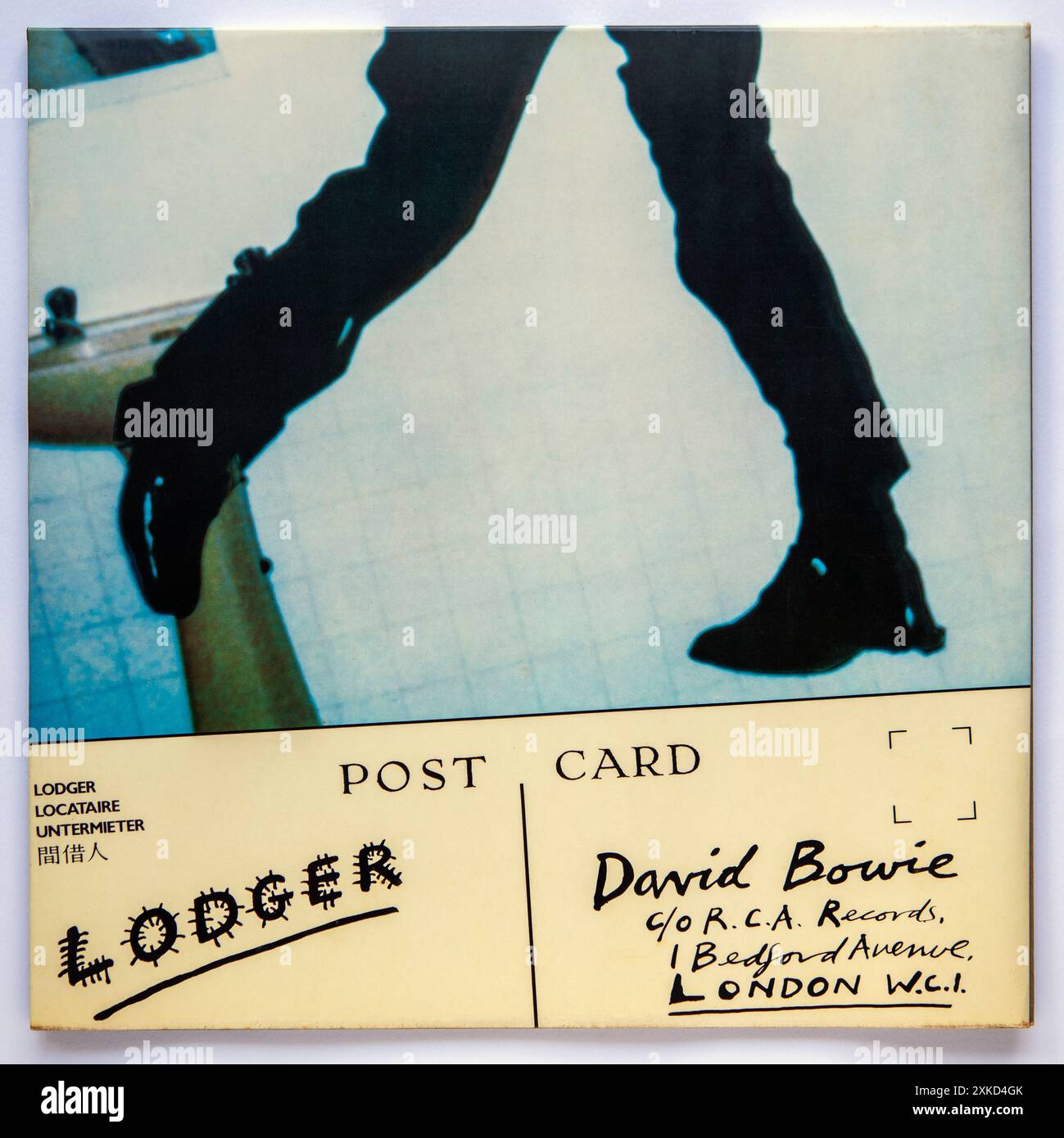 LP cover of Lodger, the 13th studio album by David Bowie, which was ...
