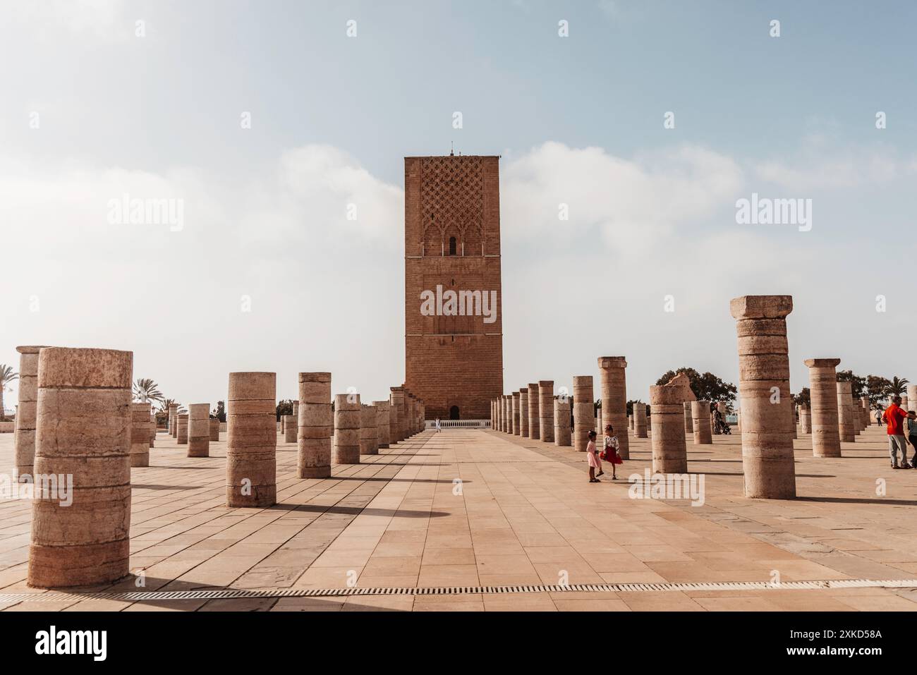 Rabatis the capital of Morocco , Hassan tower its historic monument in ...
