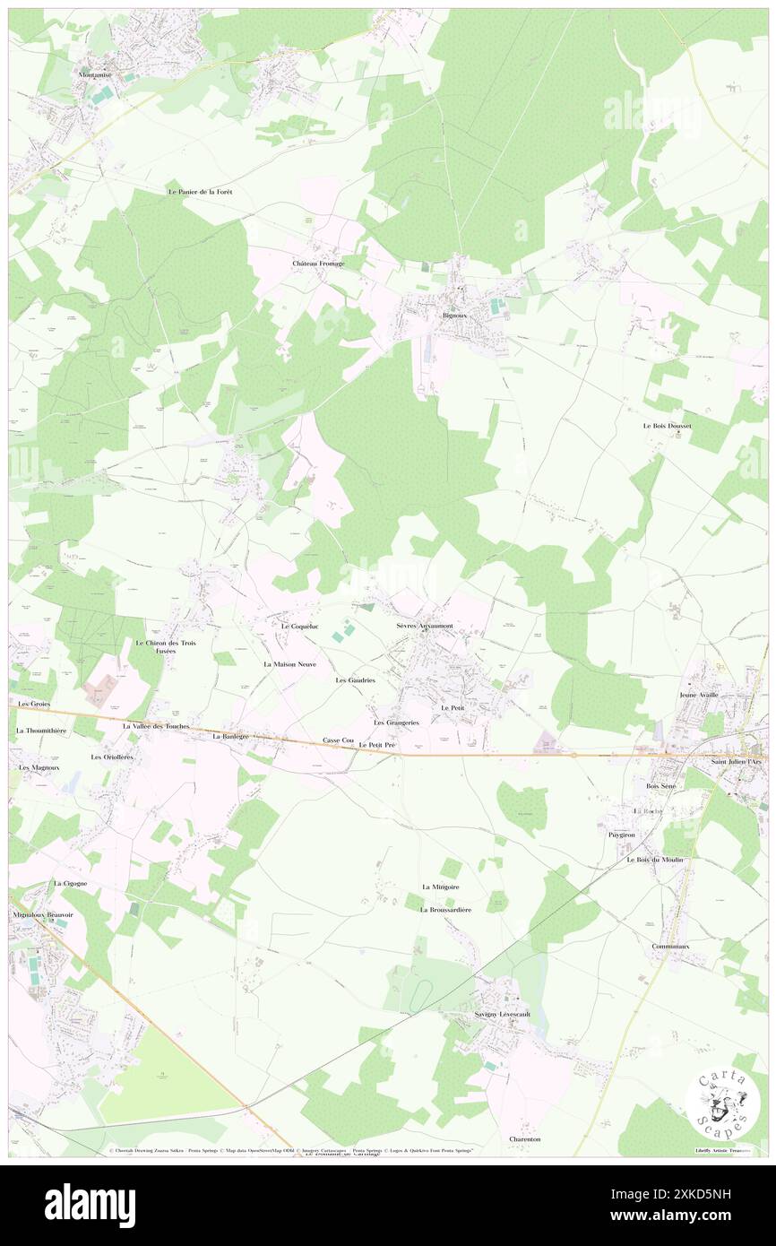 Sevres-Anxaumont, Vienne, FR, France, Nouvelle-Aquitaine, N 46 34' 10 ...