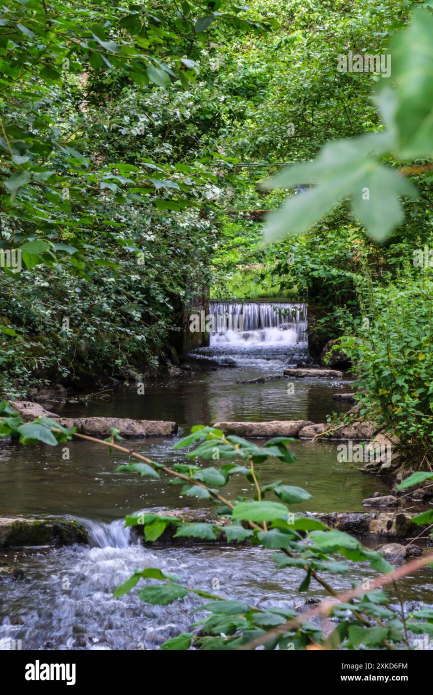 The river l'eau blanche runs trough the village of Lompret and owes its ...