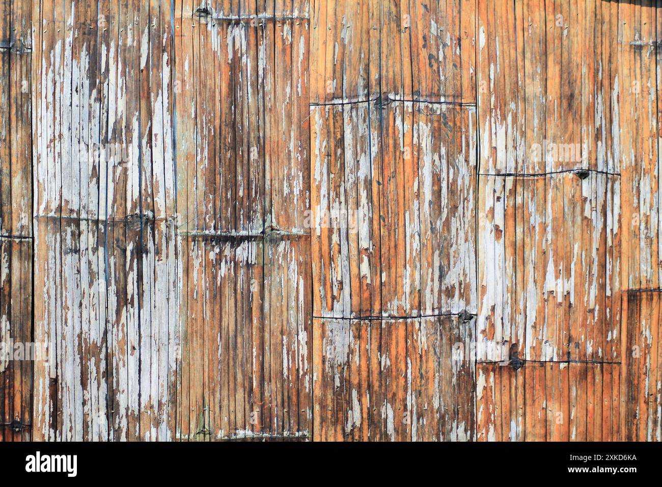 The bamboo wall background is made from the whole bamboo tree and is ...