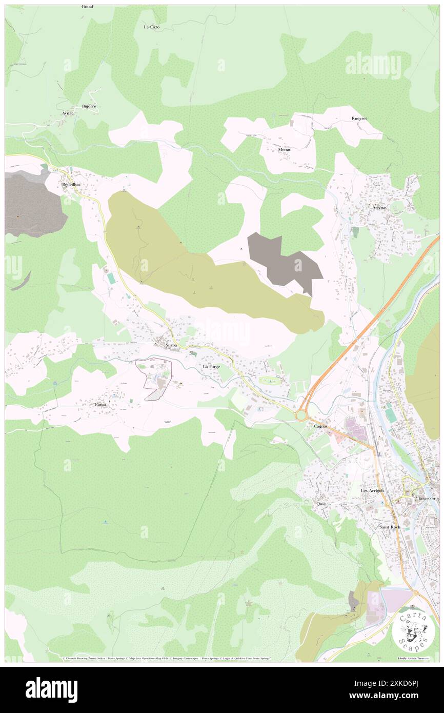 Surba, Ariège, FR, France, Occitanie, N 42 51' 32'', N 1 34' 30'', map ...
