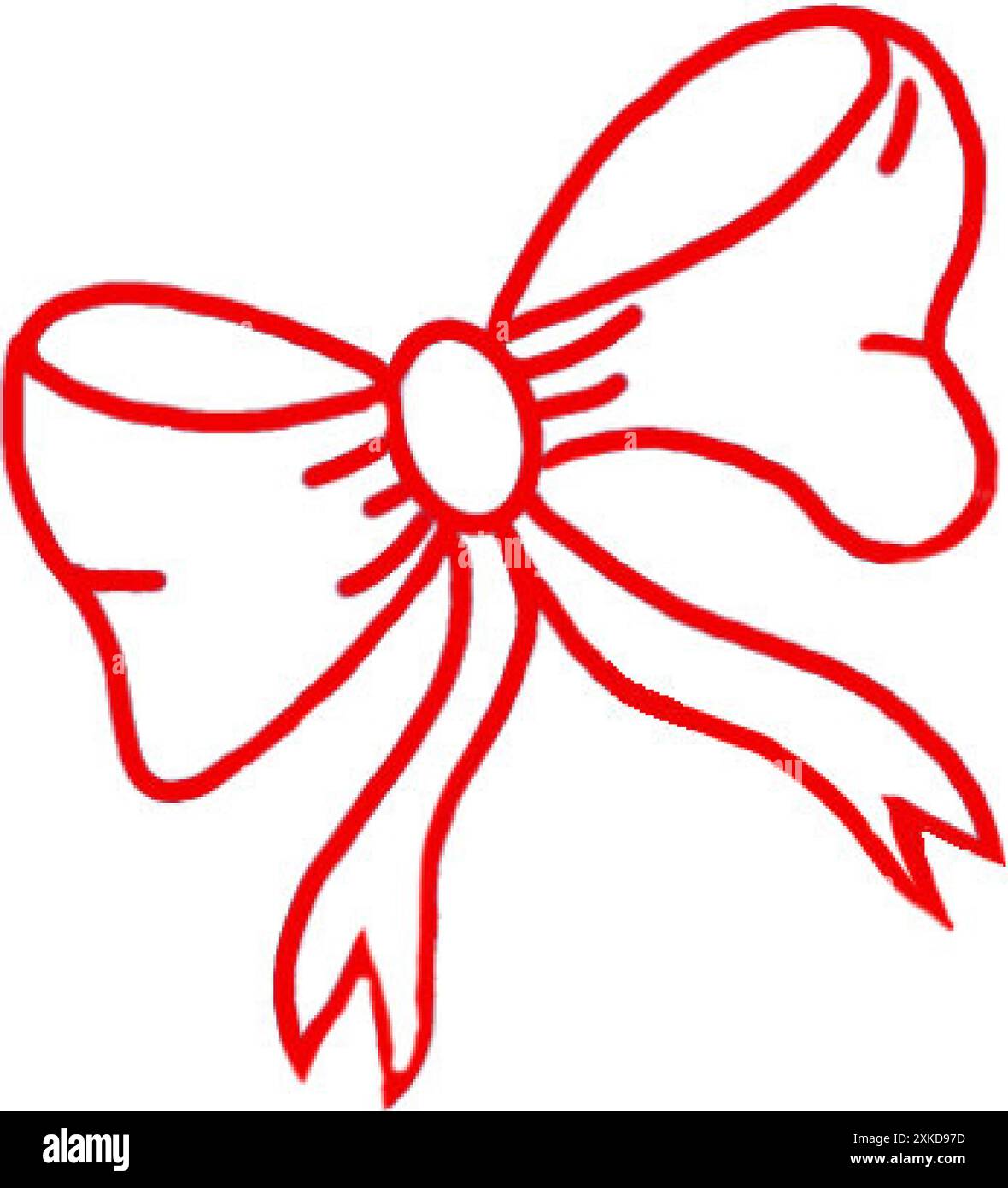Red Bow - Stylized Drawing - Vector Graphics Stock Vector Image & Art ...