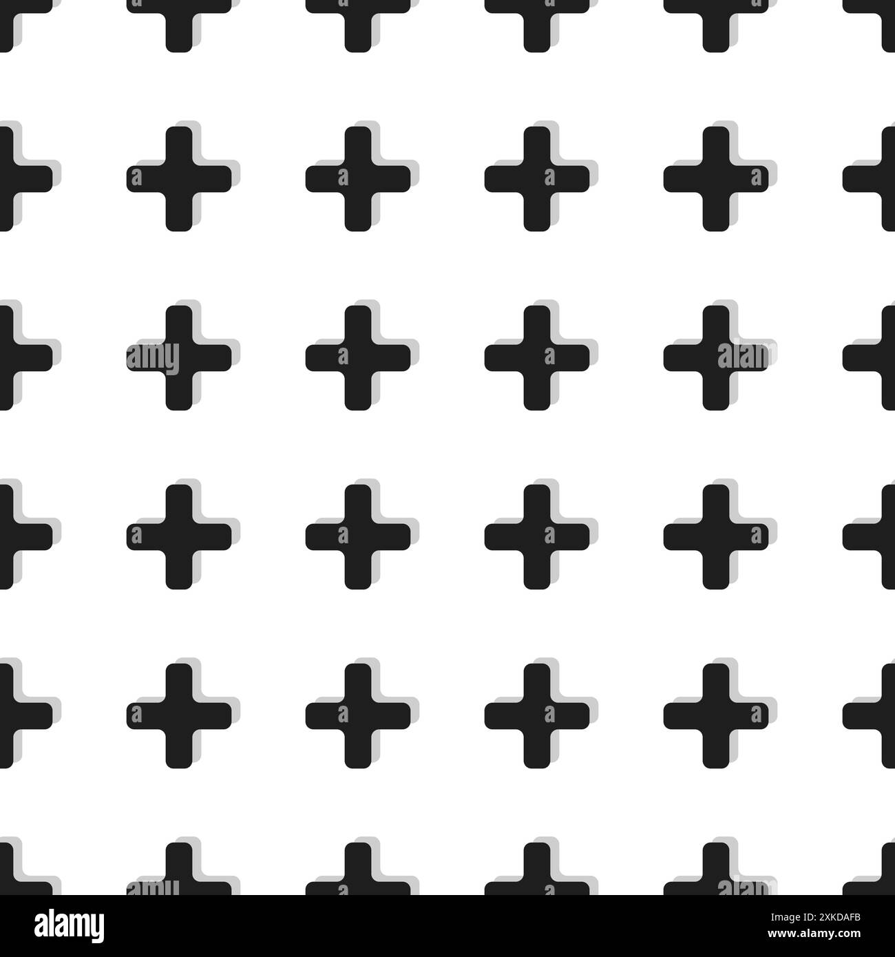 Plus seamless vector background. Plus vector icon. Plus endless ...