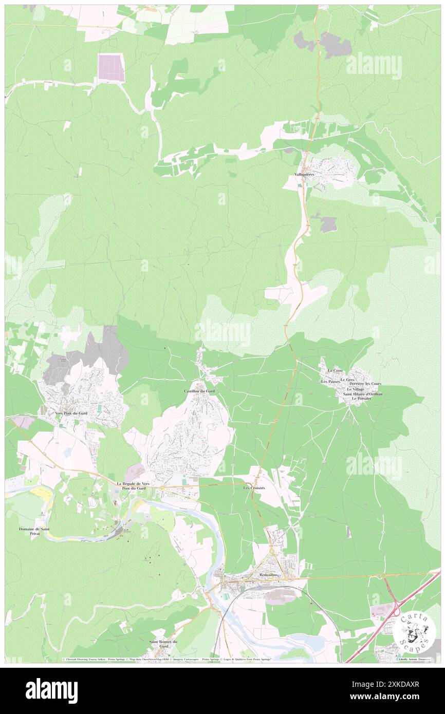 Castillon-du-Gard, Gard, FR, France, Occitanie, N 43 58' 11'', N 4 33 ...