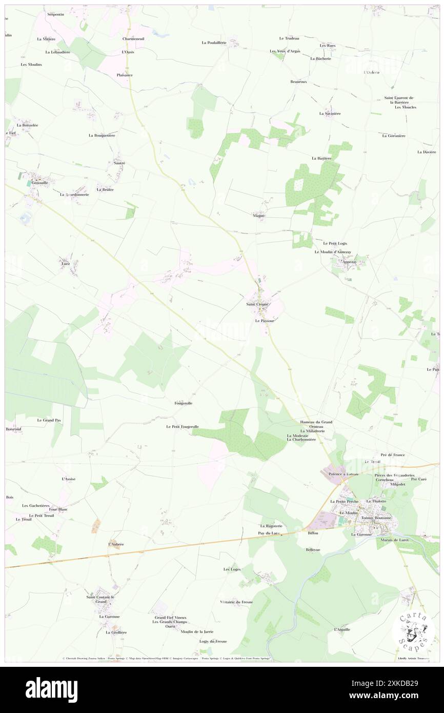Saint-Crepin, Charente-Maritime, FR, France, Nouvelle-Aquitaine, N 46 0 ...