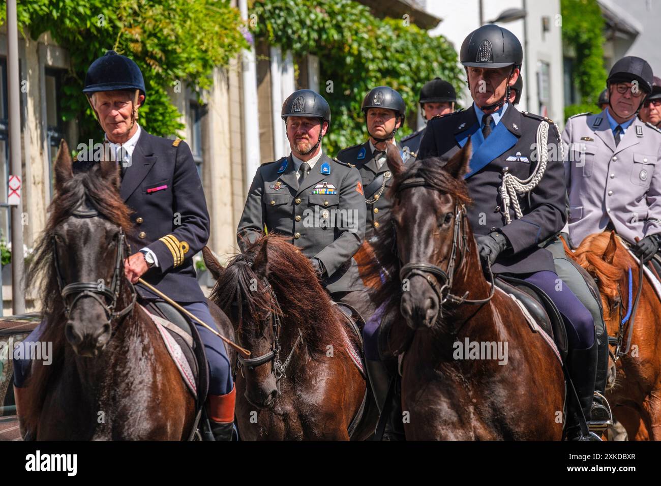 Ohain a village in the commune of Lasne - European soldier riding horse ...