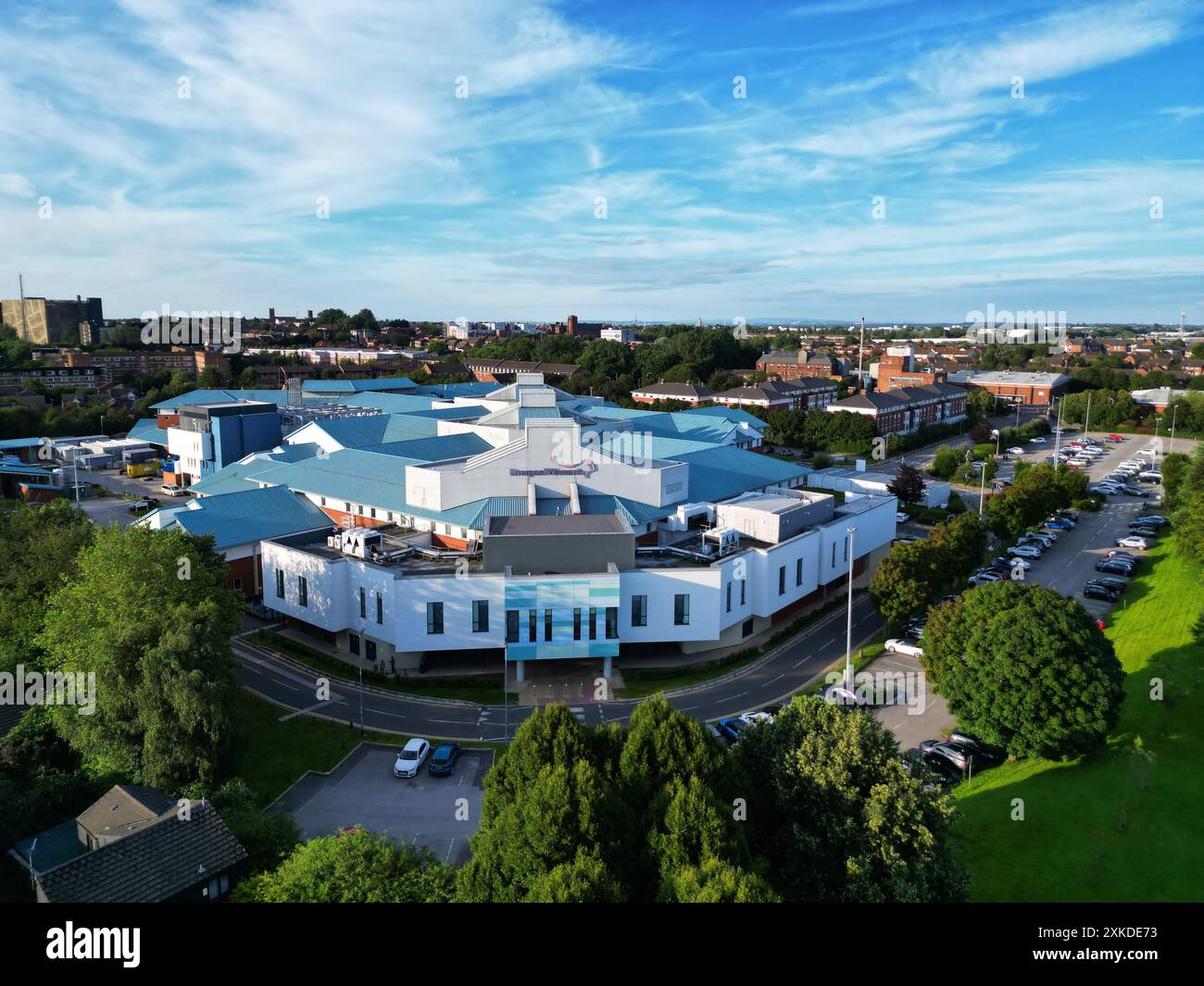 Aerial view of Liverpool Women's Hospital a major obstetrics ...