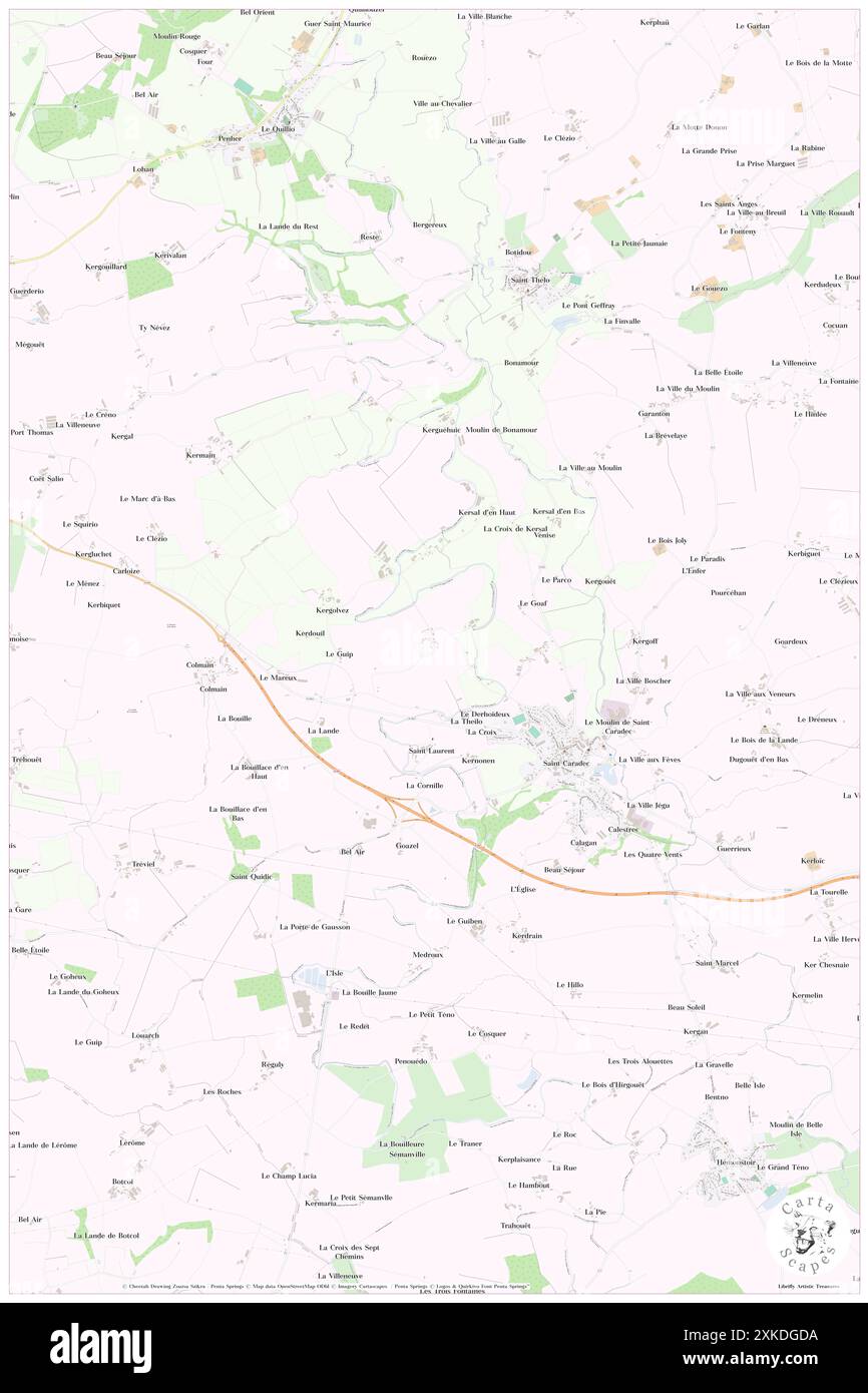 Saint-Caradec, Côtes-d'Armor, FR, France, Brittany, N 48 11' 26'', S 2 ...