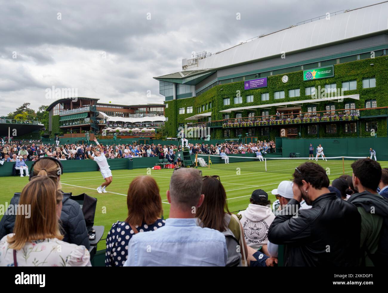 General View of Court 7 as play goes on with Centre Court in the ...