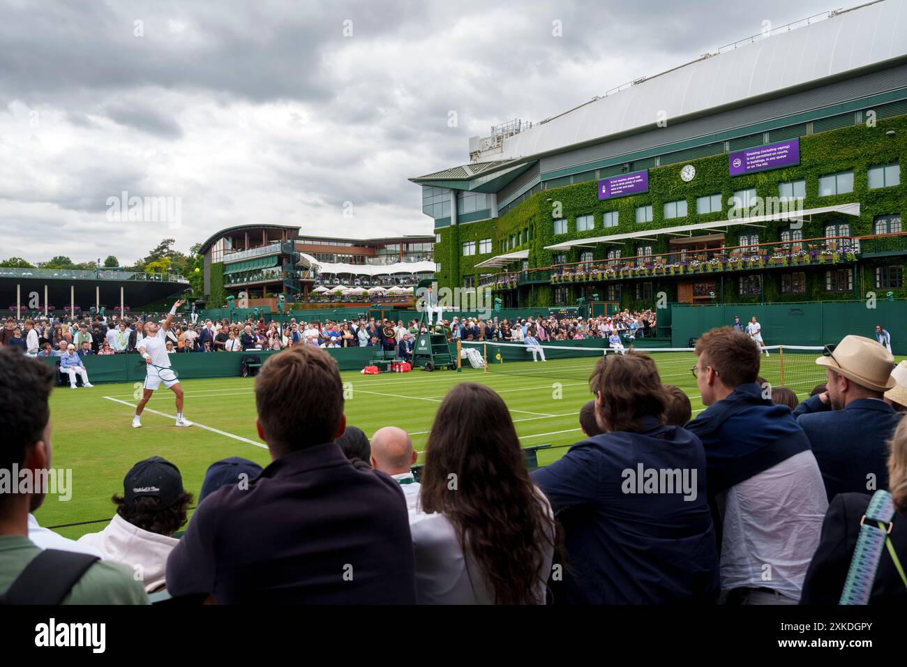 General View of Court 7 as play goes on with Centre Court in the ...
