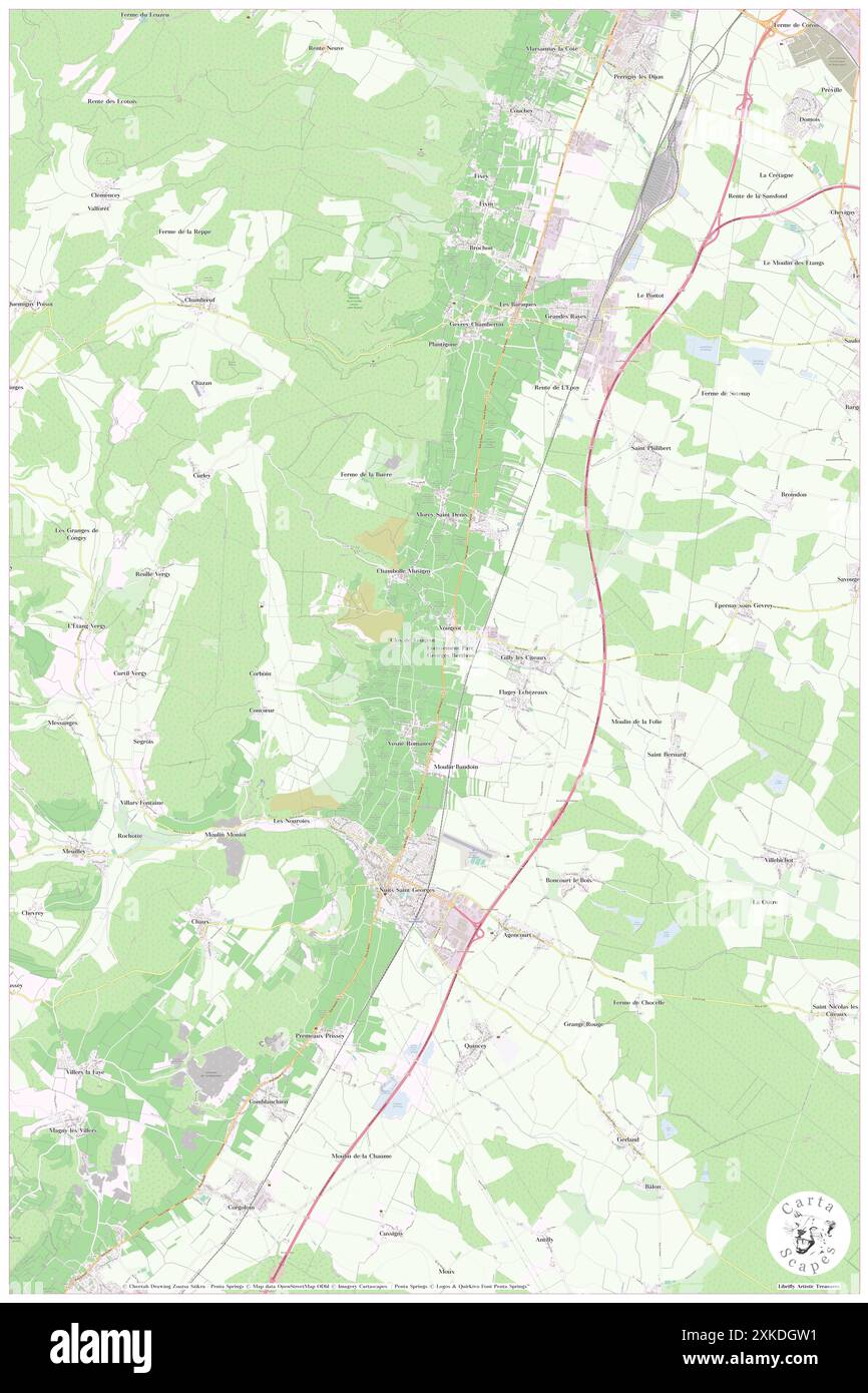 Vougeot, Cote d'Or, FR, France, Bourgogne-Franche-Comté, N 47 10' 35 ...