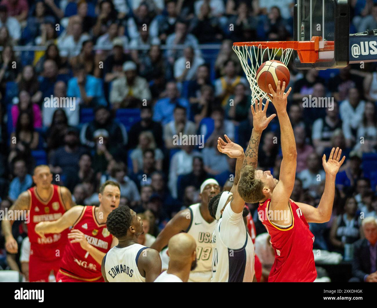 Anthony Davis (USA, #14), Franz Wagner (Deutschland, #09), GBR, USA vs ...