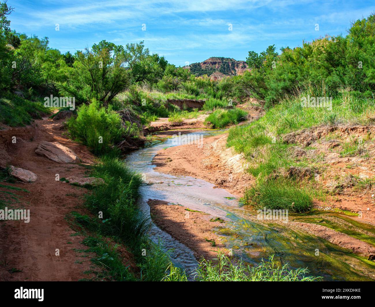 The Prairie Dog Town Fork of the Red River flows through Palo Duro ...