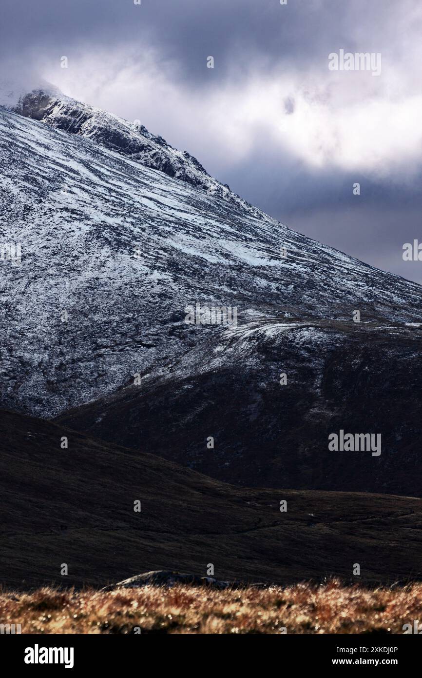 Snow capped Ben Nevis mountain in Scottish Highlands Stock Photo - Alamy