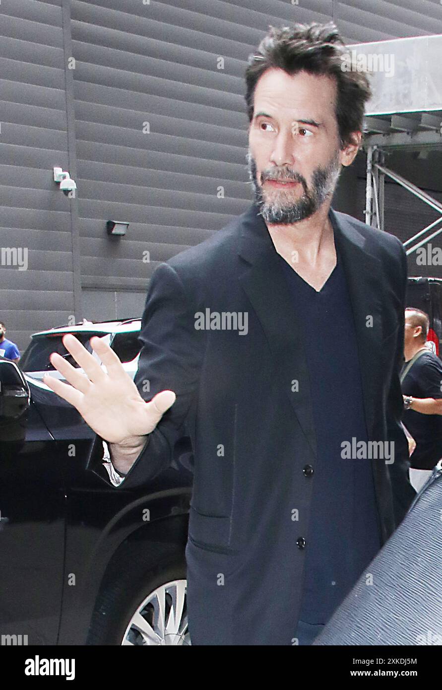 New York, NY, USA. 22nd July, 2024. Keanu Reeves seen at ABC Studios in ...