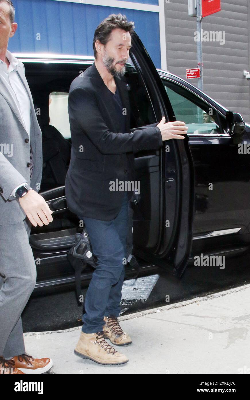 New York, NY, USA. 22nd July, 2024. Keanu Reeves seen at ABC Studios in ...