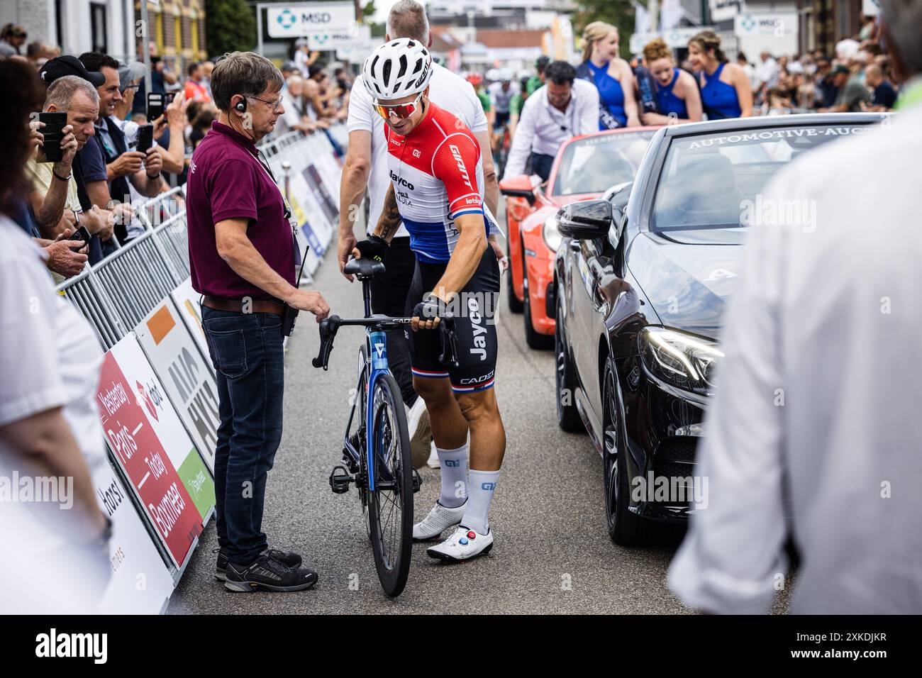 BOXMEER - Dylan Groenewegen prior to the day after the Tour, a ...
