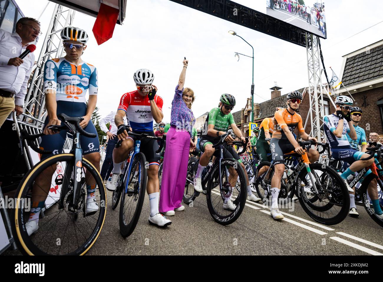 BOXMEER - Dylan Groenewegen prior to the day after the Tour, a ...