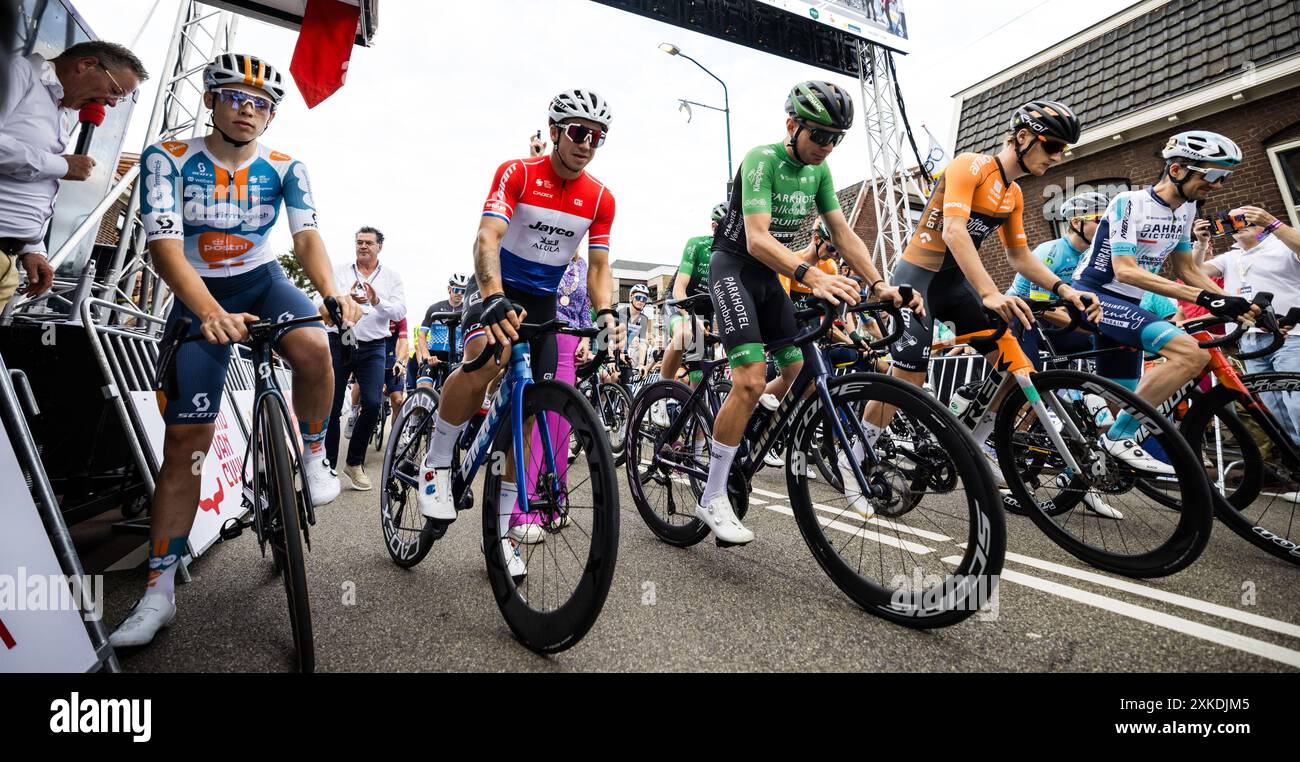 BOXMEER - Dylan Groenewegen prior to the day after the Tour, a ...