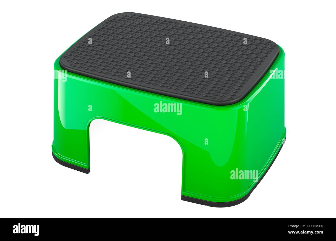 Green Step Stool for Toilet Potty Training or for Bathroom Sink. 3D ...