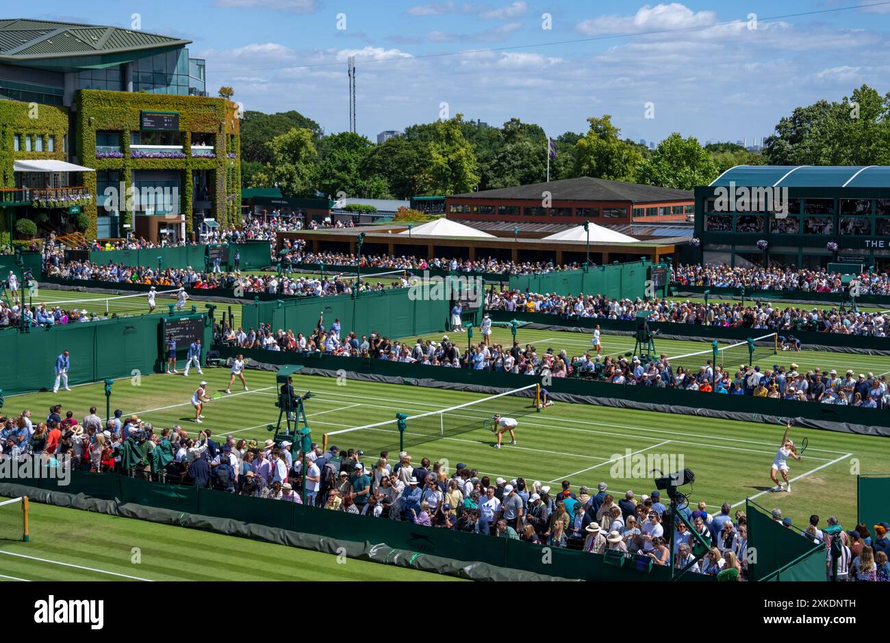 A general view overlooking the northern outside courts as Sarah Beth ...