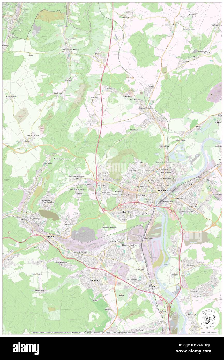 Thionville est map hi-res stock photography and images - Alamy