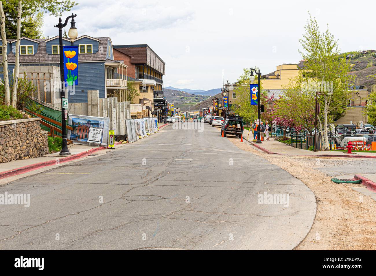 Main Street in Park City is east of Salt Lake City in the western state ...