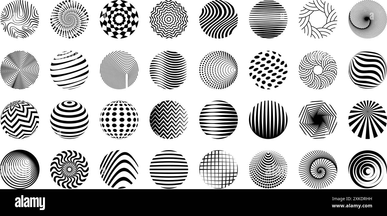 Round shapes. Swirls designs and circle borders recent vector motion ...