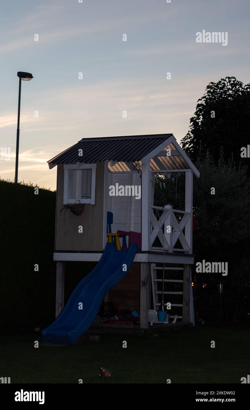 Empty playhouse on a summer night Stock Photo - Alamy