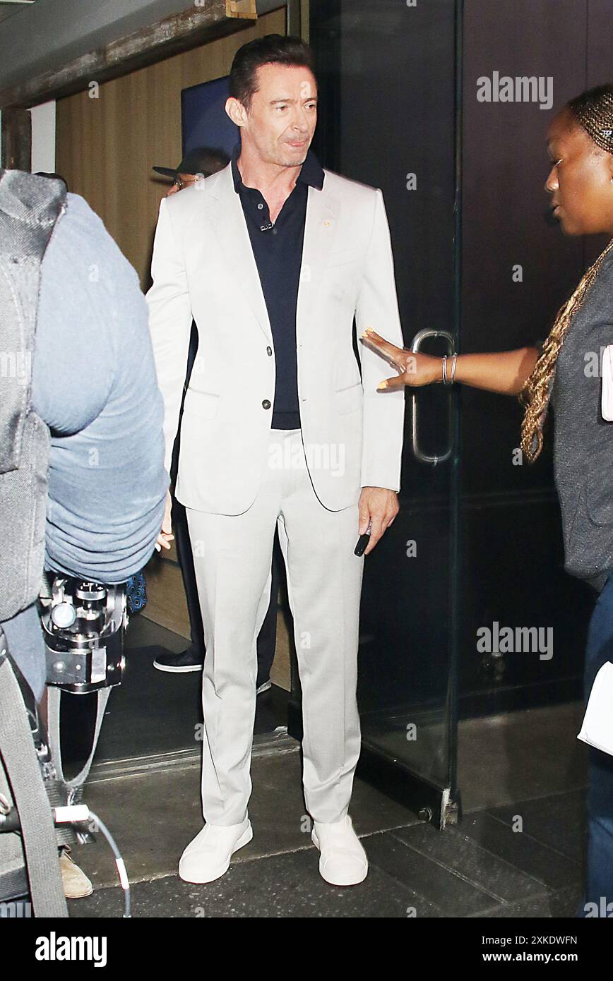 New York, NY, USA. 22nd July, 2024. Hugh Jackman seen at Good Morning ...