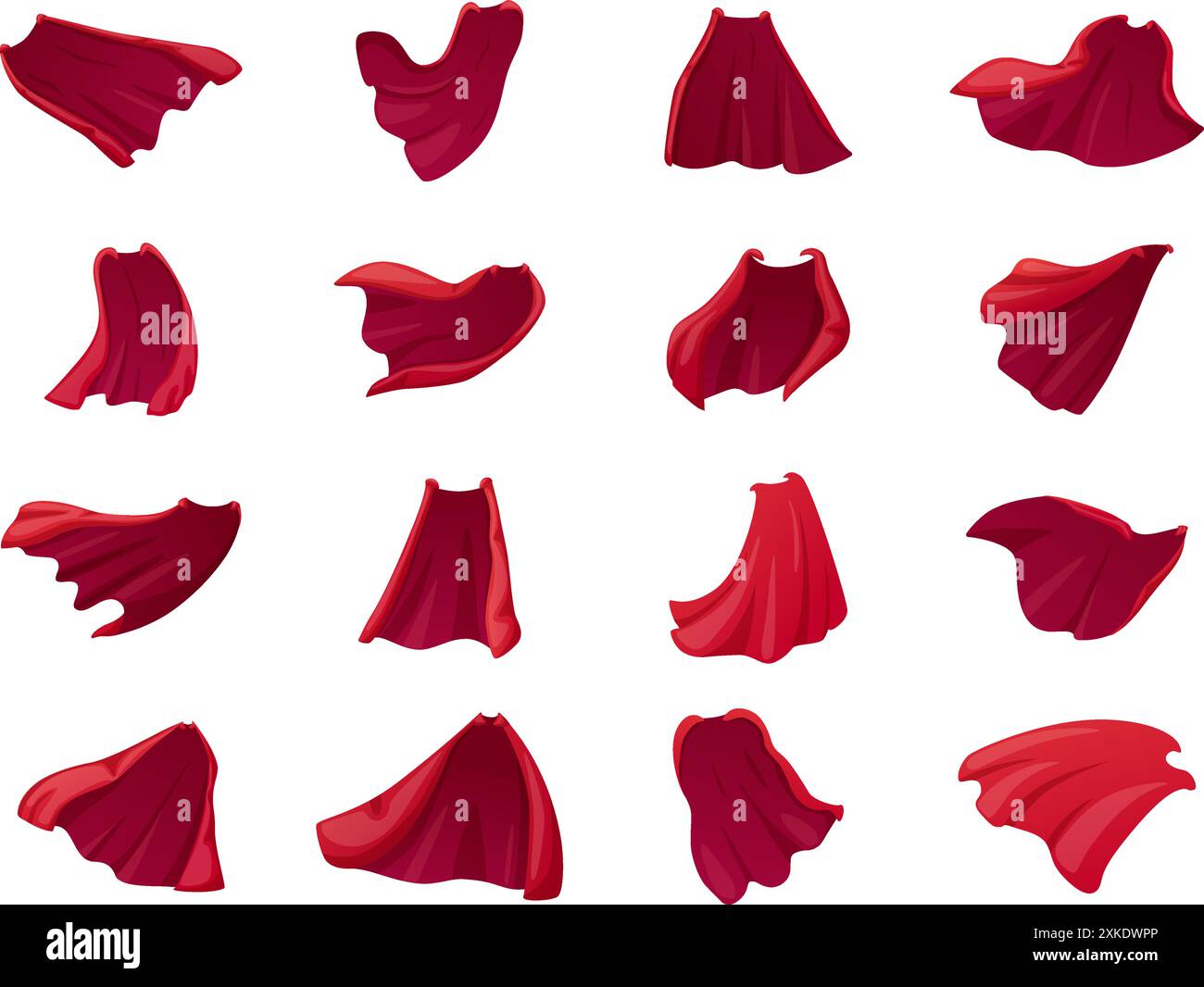 White and red capes Stock Vector Images - Alamy