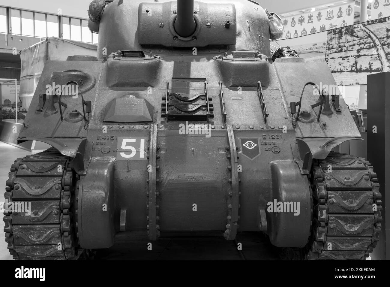 Bovington.Dorset.United Kingdom.February 25th 2024.A Sherman Firefly ...