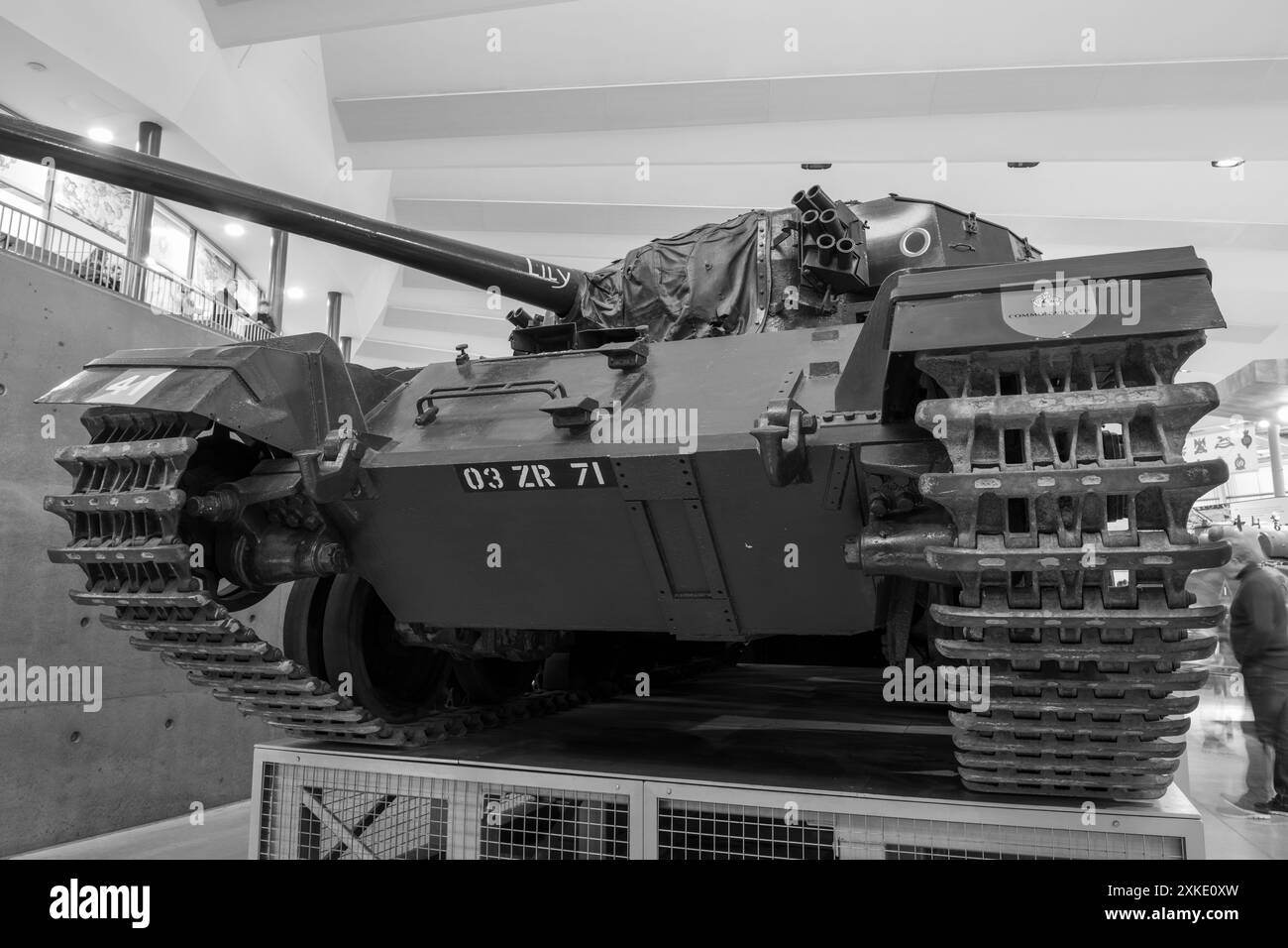 Bovington.Dorset.United Kingdom.February 25th 2024.A Centurion tank is ...