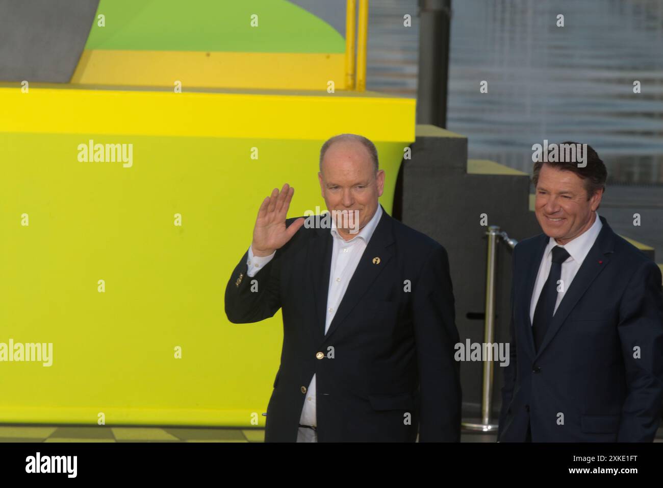 Prince Albert of Monaco at the final day of teh Tour de France 2024 in ...
