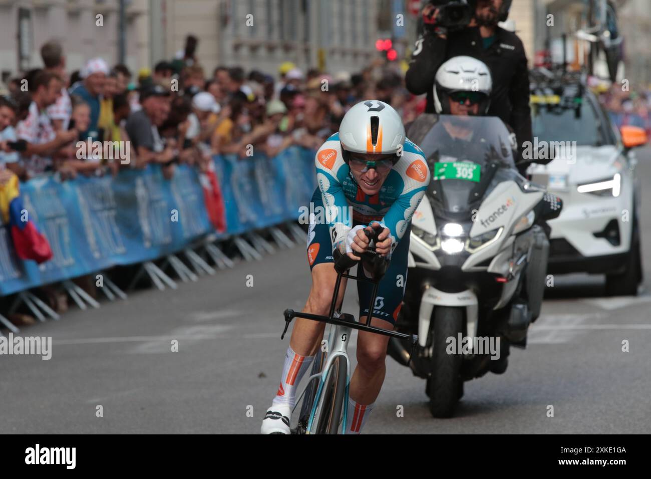 The last ever Tour de France stage for Romain Barder France dsm ...