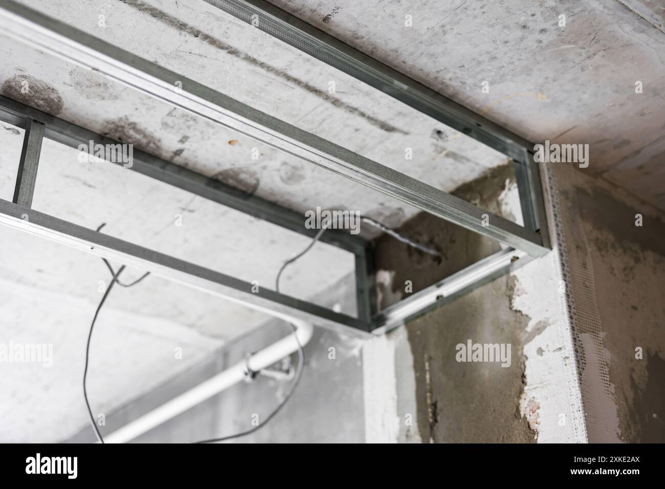 Suspended ceiling made gypsum plasterboard hi-res stock photography and ...