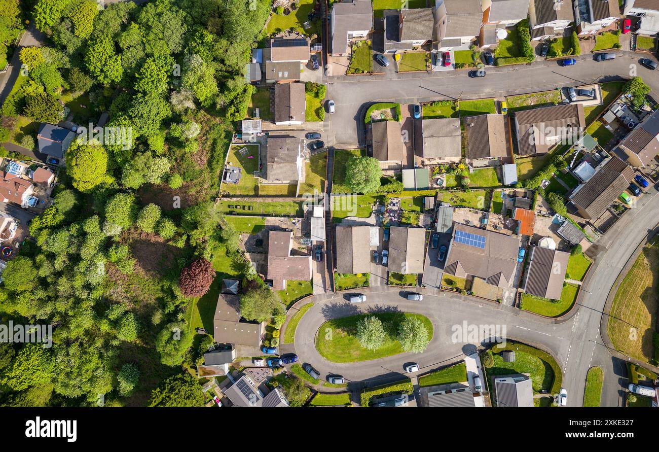 Top down aerial view residential hi-res stock photography and images ...