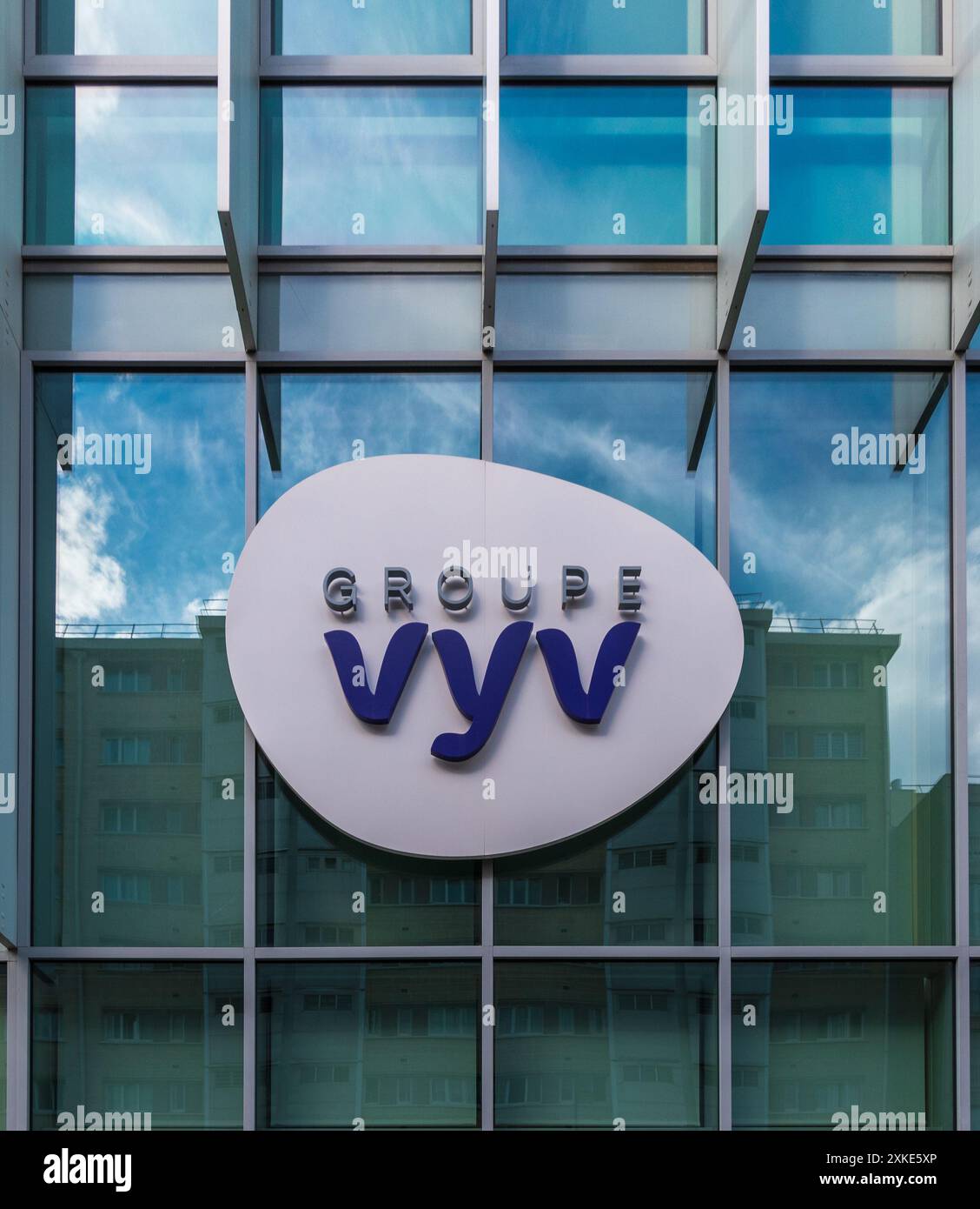 Paris, France - 07 21 2024 : the head office of the VYV mutual group ...