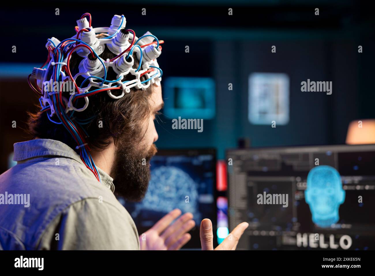 Ai brain controlling hi-res stock photography and images - Alamy