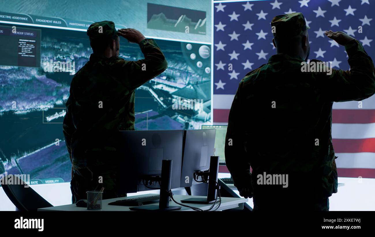 US army official working on ensuring servers protection and state ...