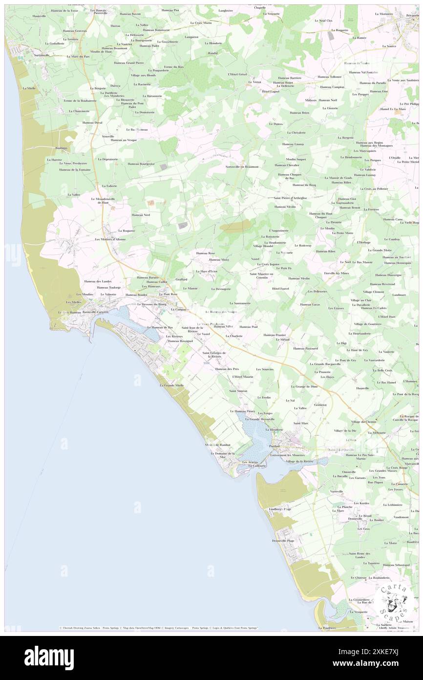 Carteret map Cut Out Stock Images & Pictures - Alamy