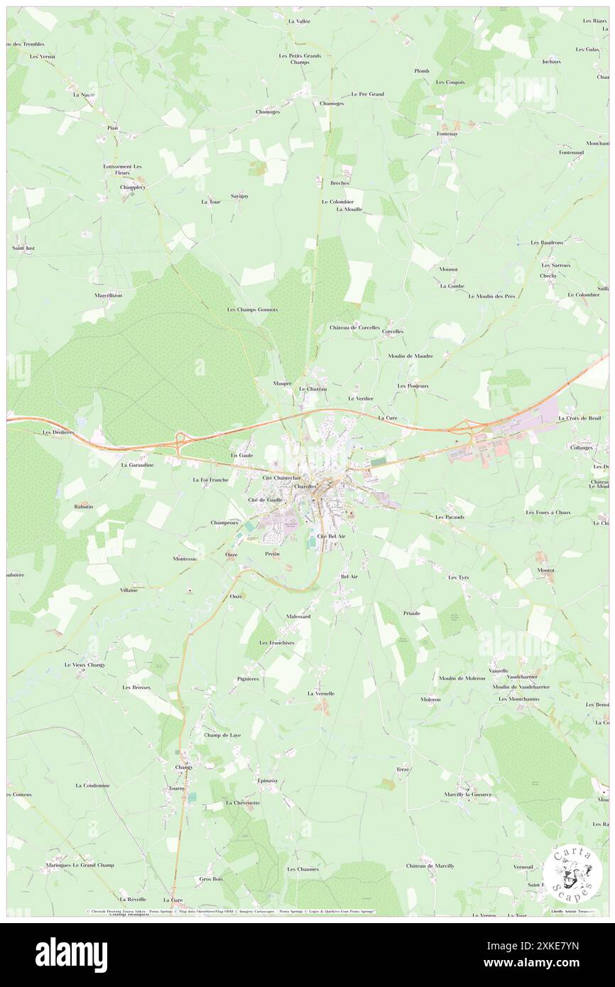 Map of charolles hi-res stock photography and images - Alamy
