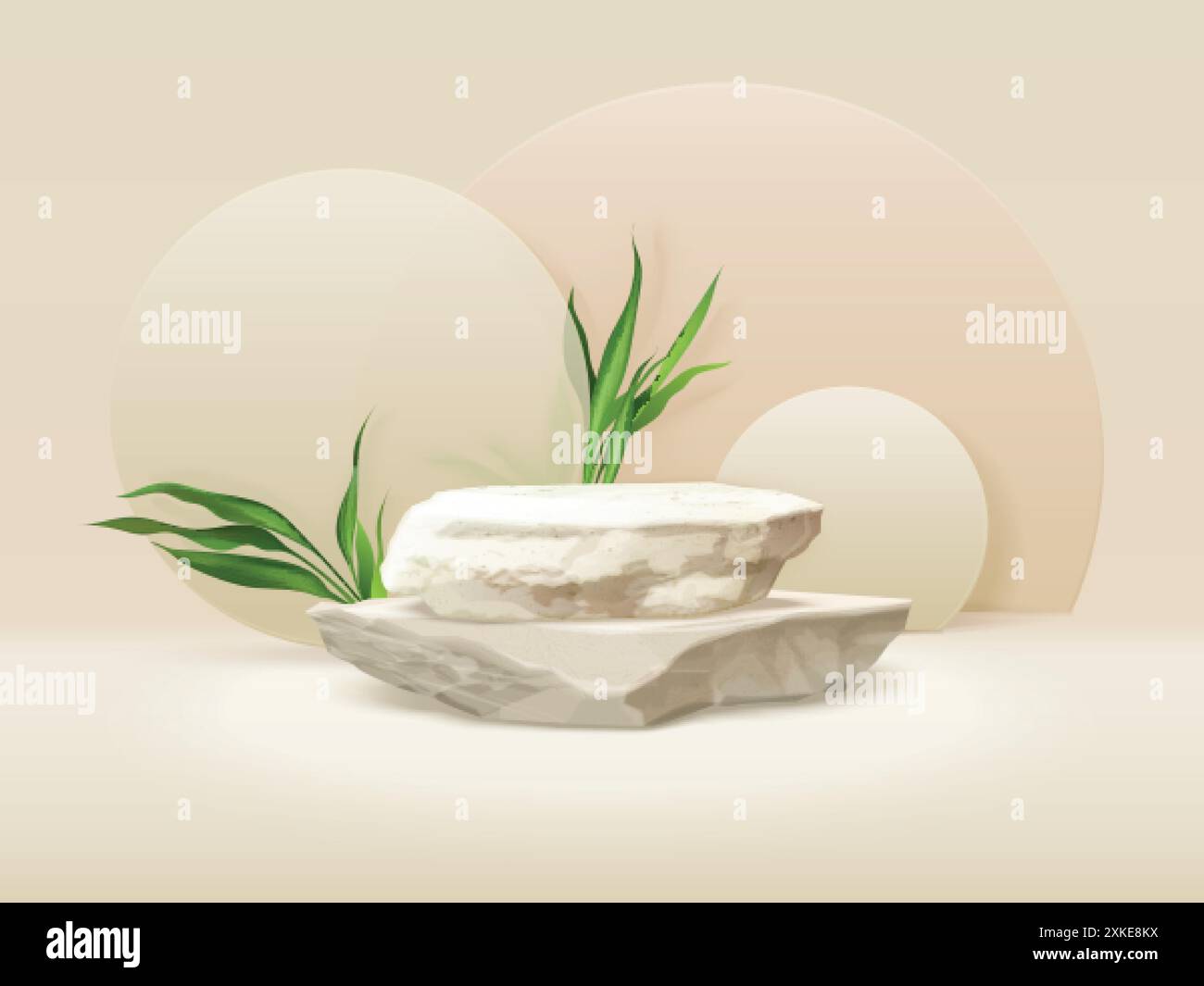 Rock stone podium platform Stock Vector Images - Alamy