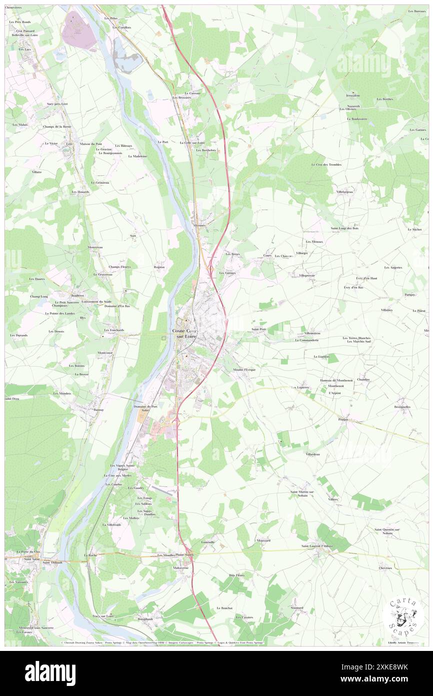 Cosne cours sur loire map hi-res stock photography and images - Alamy