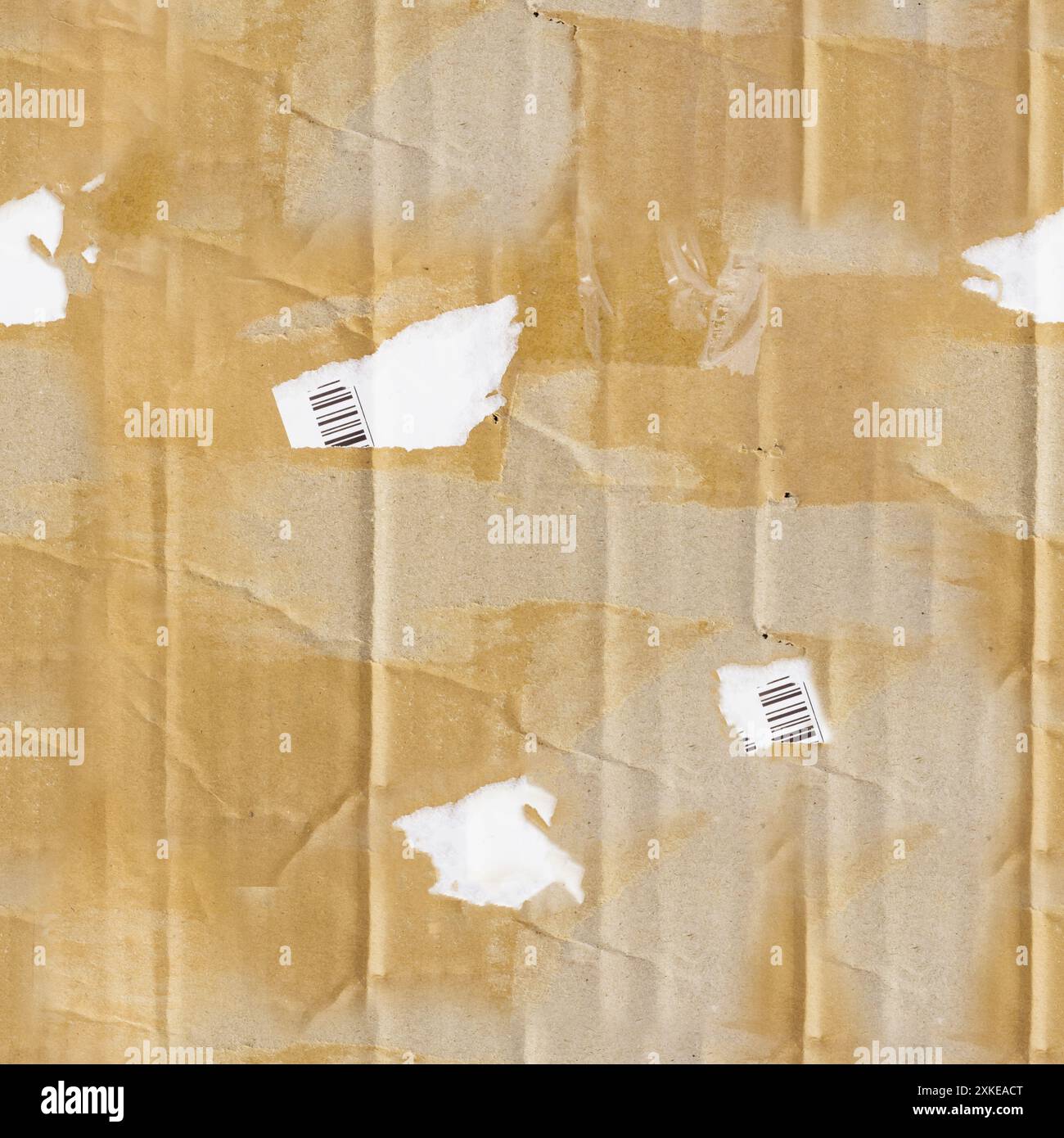 Seamless 4k photo texture of folded and used cardboard paper with torn ...