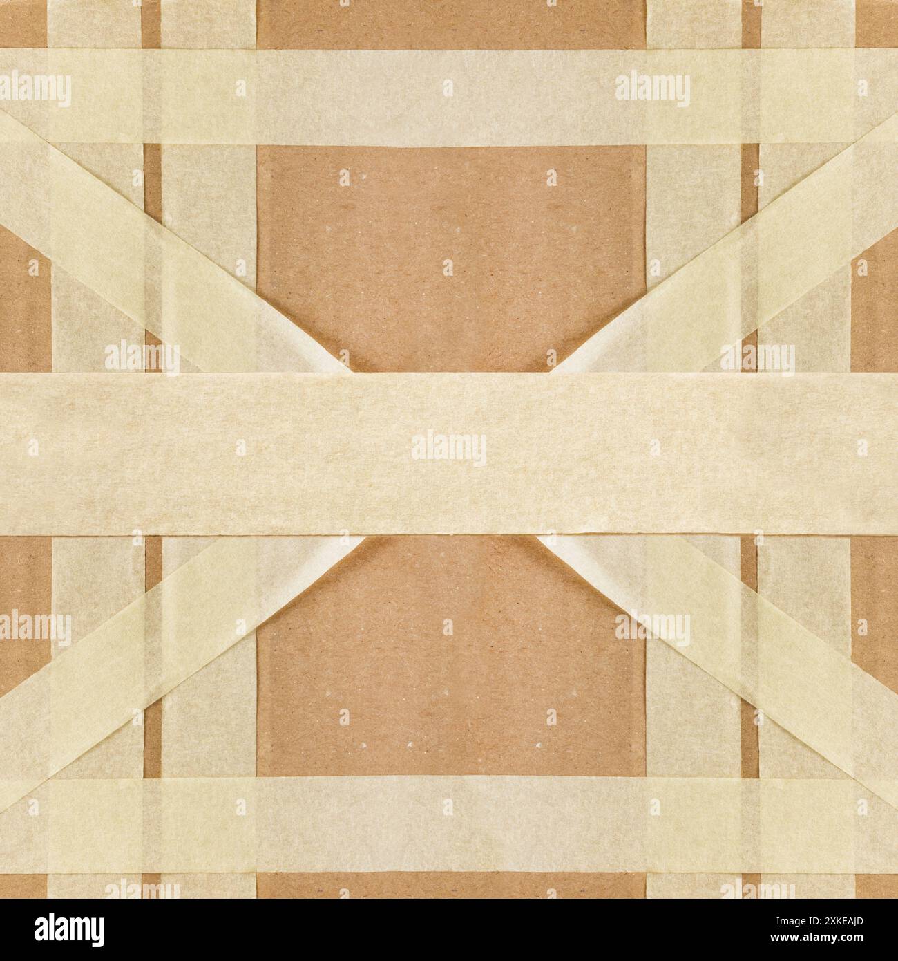 Seamless 4k photo texture of cardboard paper with duct tape mesh ...