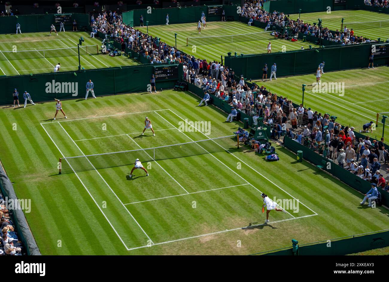 A general view overlooking the Southern outside courts at The ...