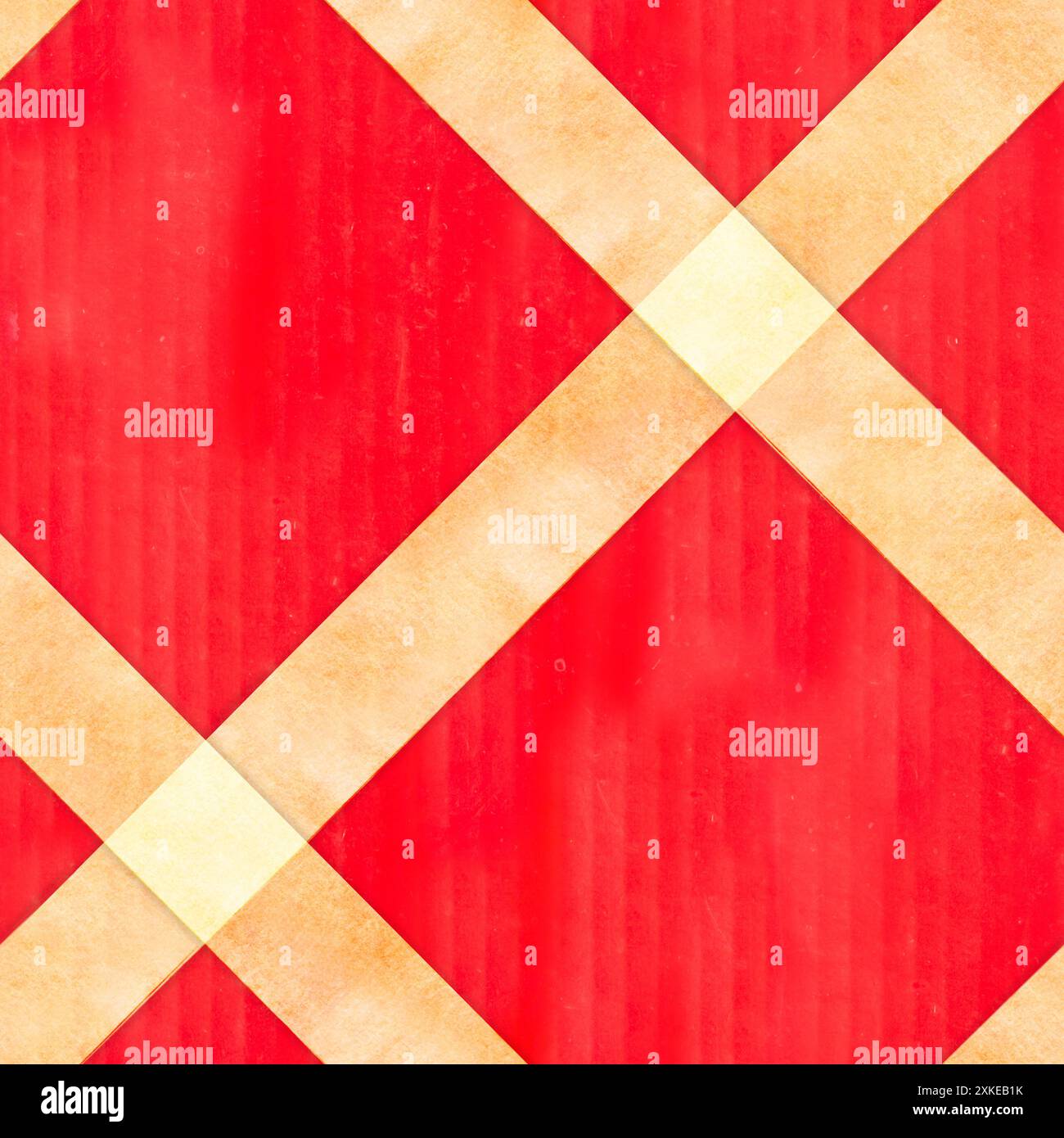 Seamless 4k photo texture of red colored cardboard paper with duct tape ...