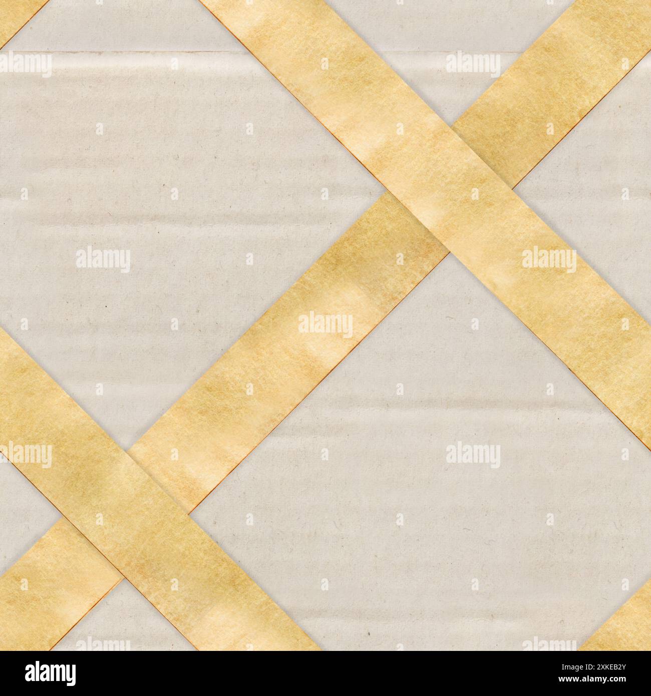 Seamless 4k photo texture of folded cardboard paper with duct tape mesh ...